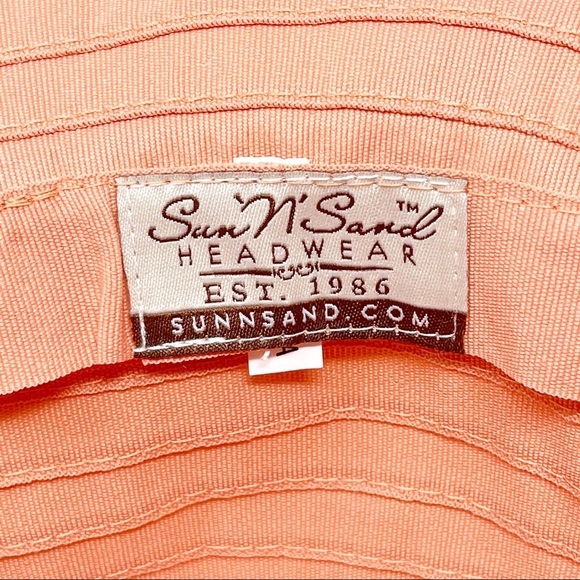 Sun And Sand | Accessories | Sun N Sand Peach And Straw Beach Sun Hat ...